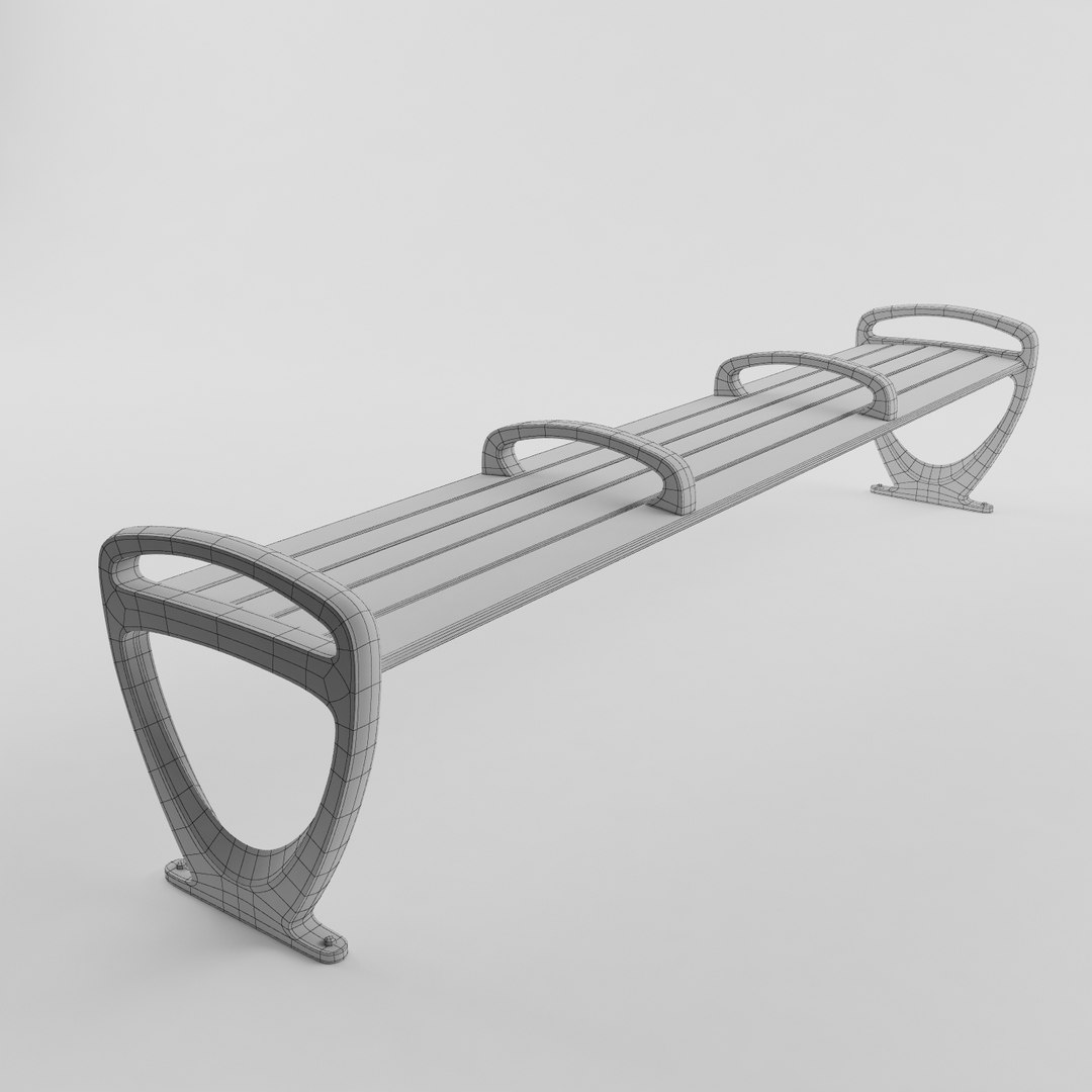 Bench Bike Rack 3d Max