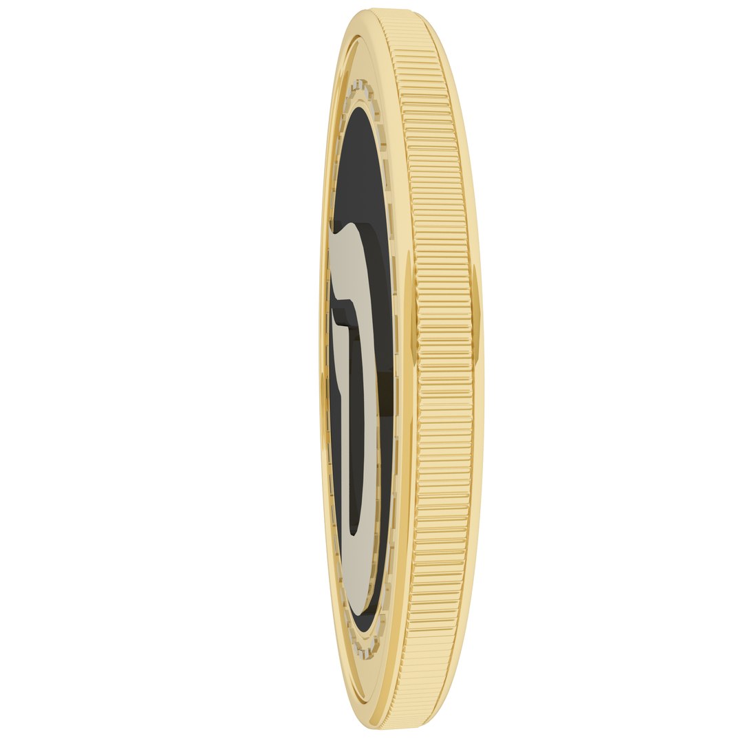 Divi Exchange Token Cryptocurrency Gold Coin Model - TurboSquid 1849134