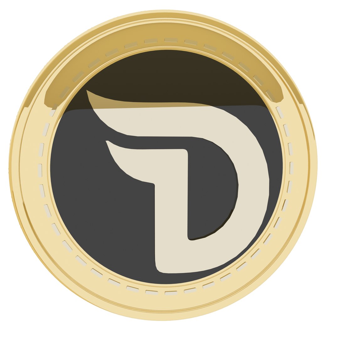 Divi Exchange Token Cryptocurrency Gold Coin Model - TurboSquid 1849134