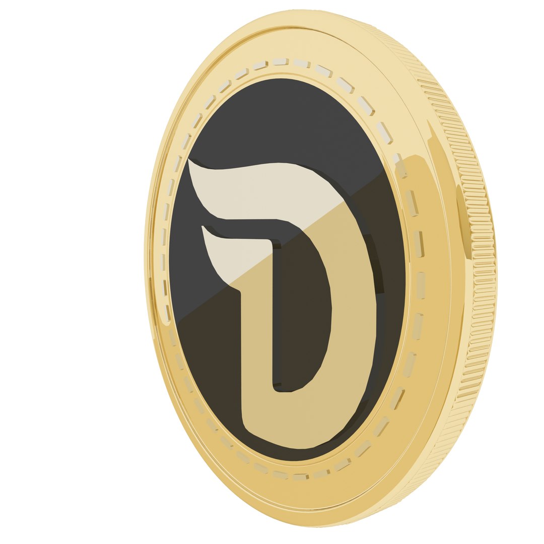 Divi Exchange Token Cryptocurrency Gold Coin Model - TurboSquid 1849134