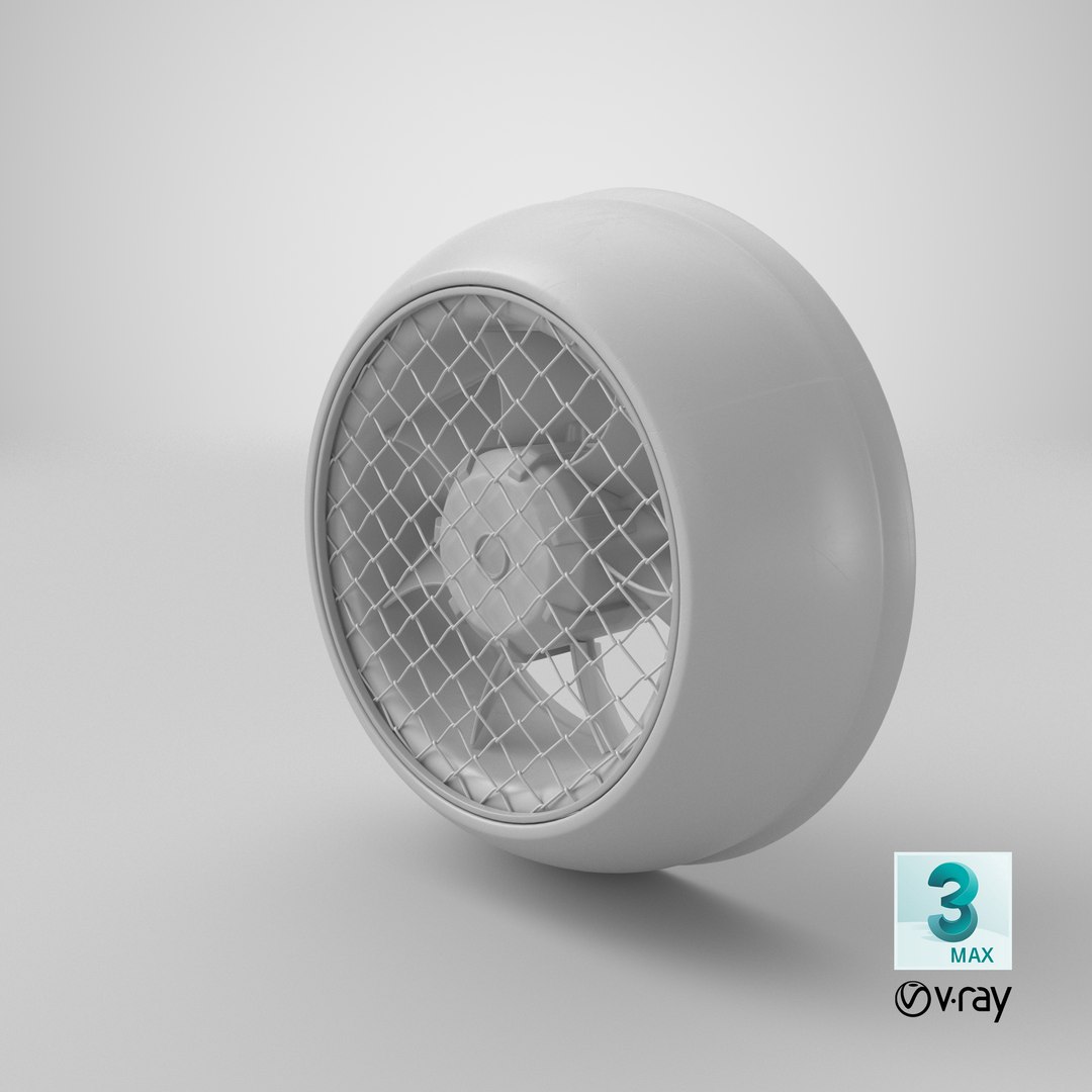 3d model indoor fan