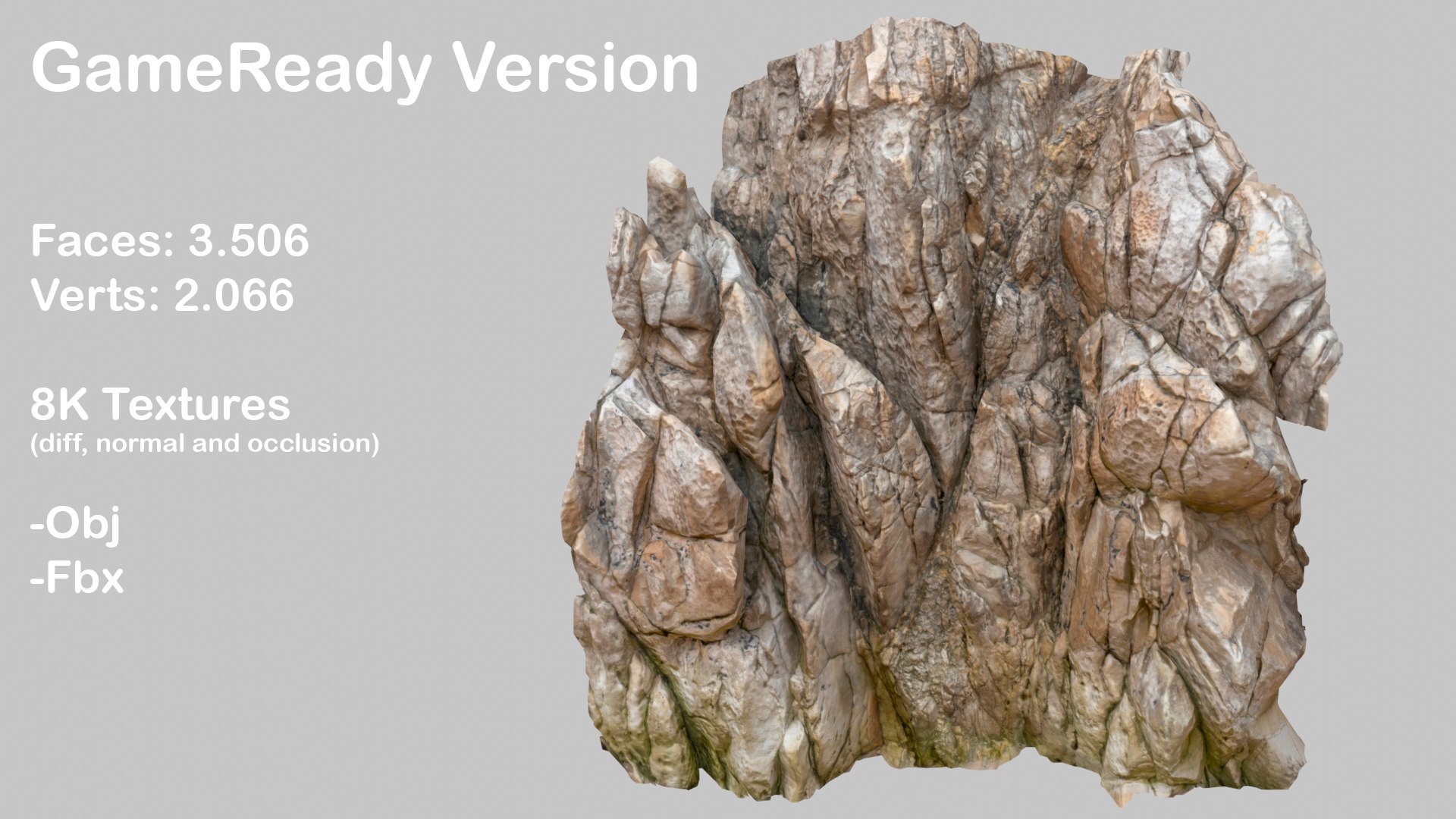 Free Rock Wall Scan Free Example 3D Model - TurboSquid 1843429
