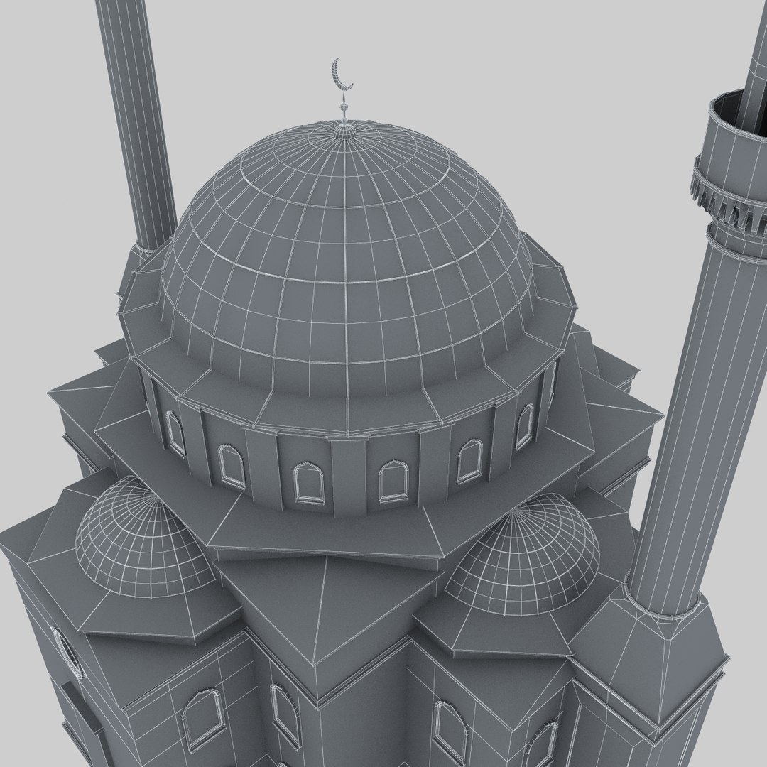 Shaheed Mosque 3d Model