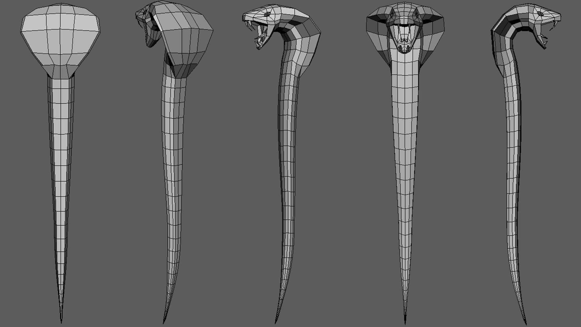 3D Snake Low Poly - TurboSquid 2099091