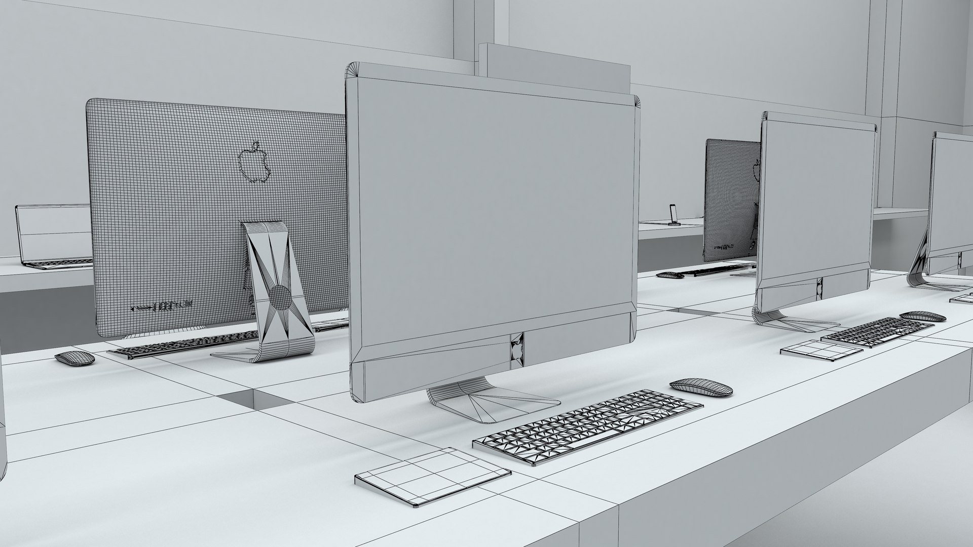 3D apple store model - TurboSquid 1485940