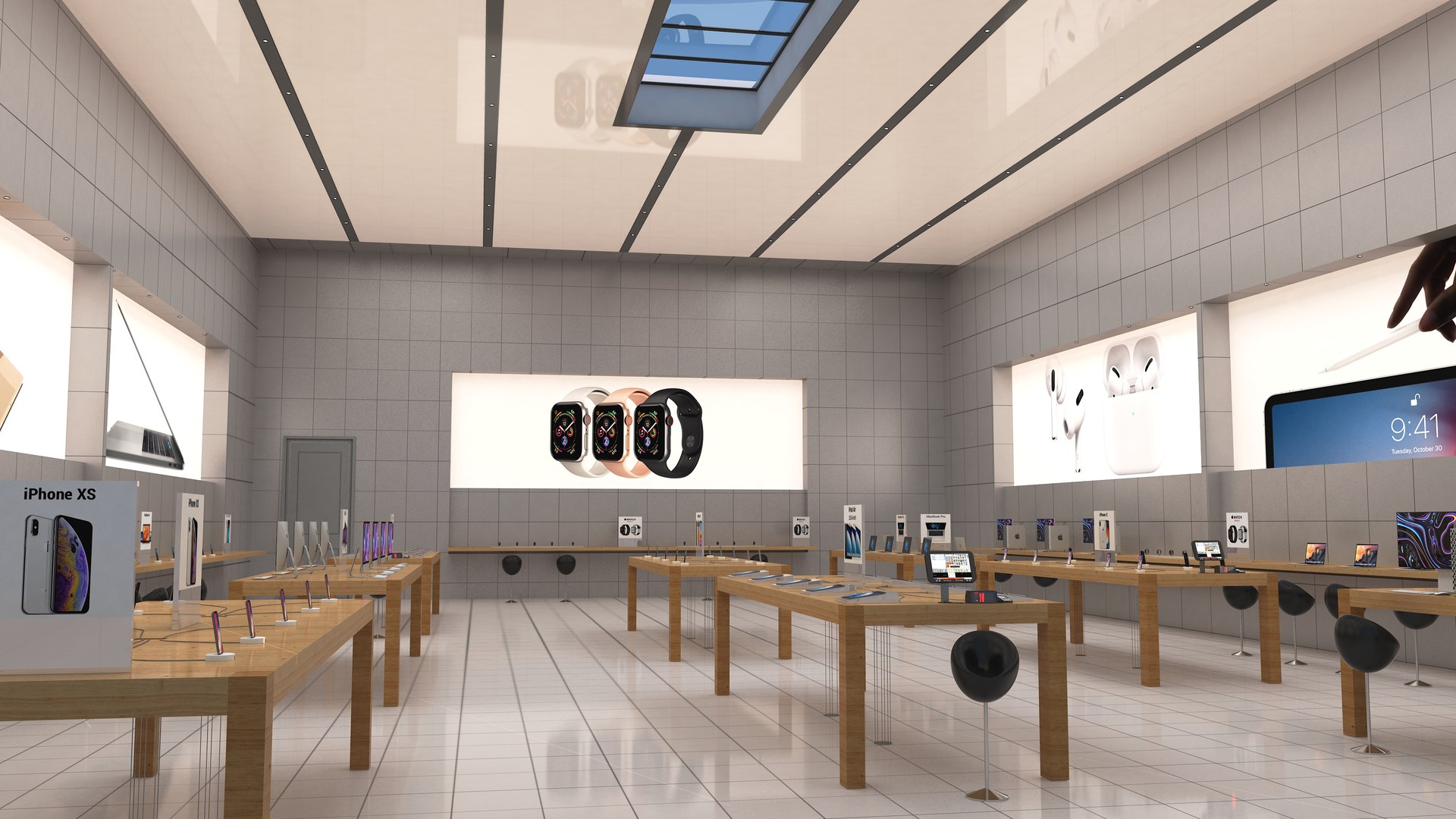 3D apple store model - TurboSquid 1485940