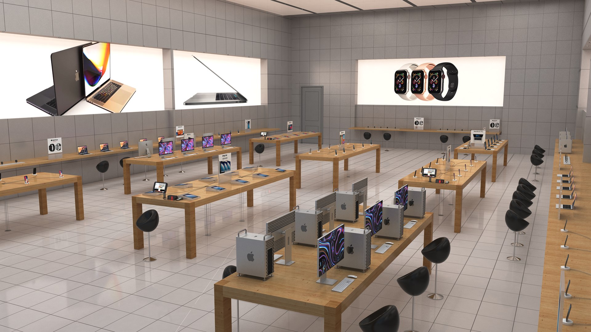 3D Apple Store Model - TurboSquid 1485940