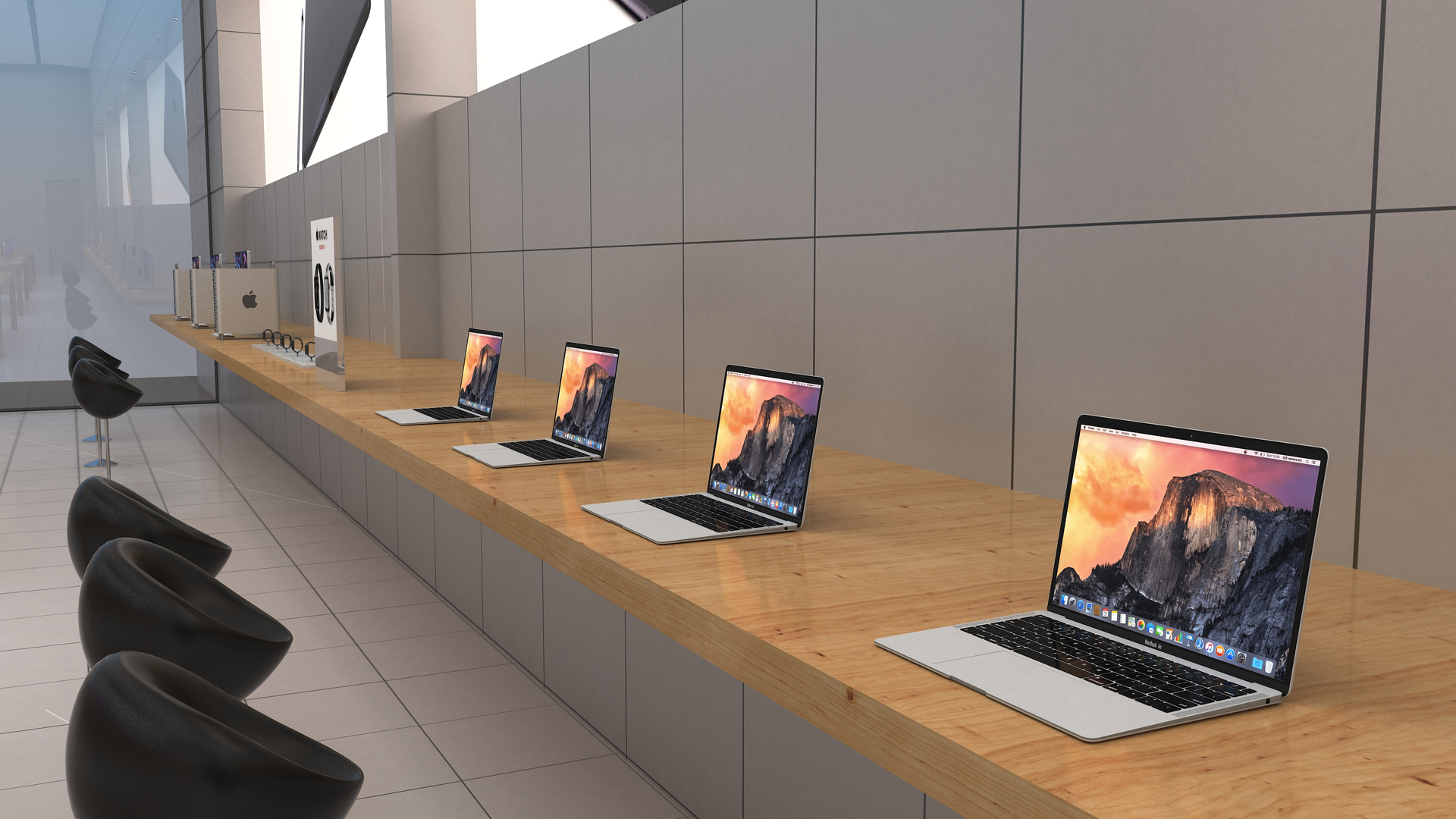 3D apple store model - TurboSquid 1485940