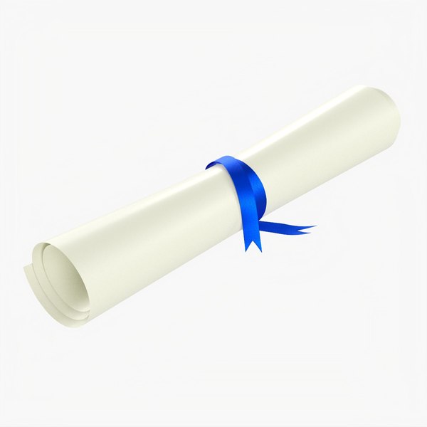 Scroll tied with ribbon 3D - TurboSquid 1766372