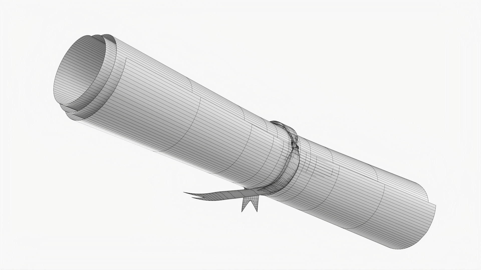 Scroll Tied With Ribbon 3D - TurboSquid 1766372