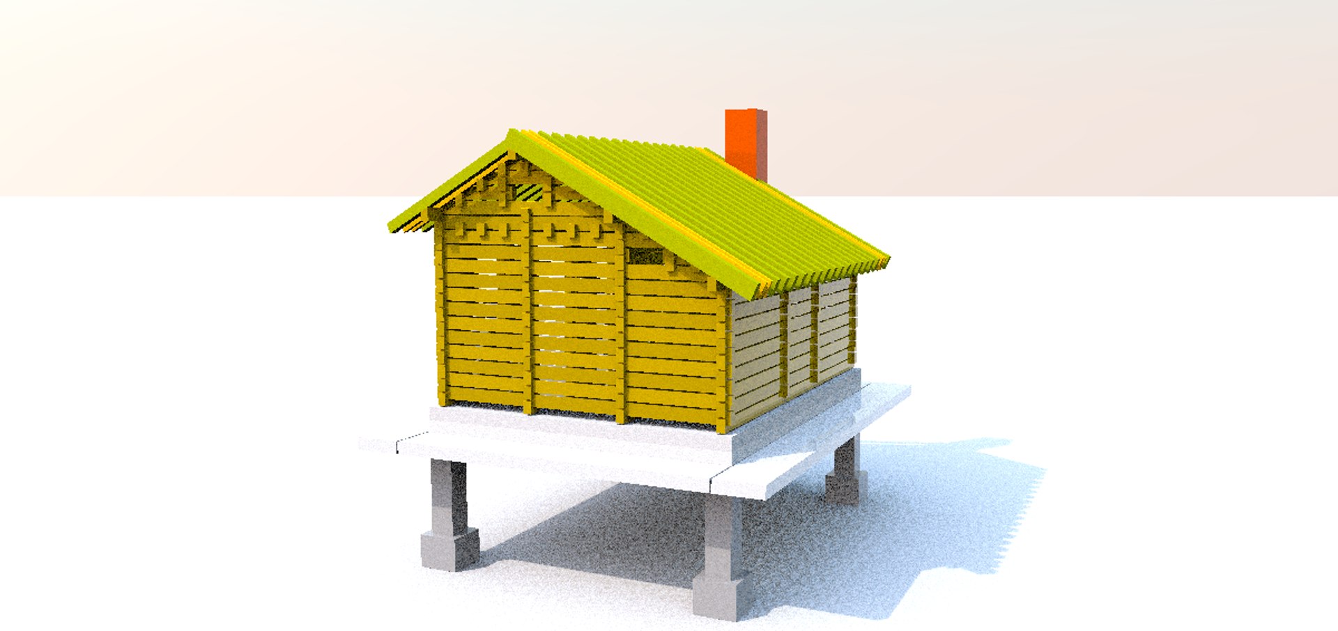 Free Log Cabin Model - TurboSquid 1151696