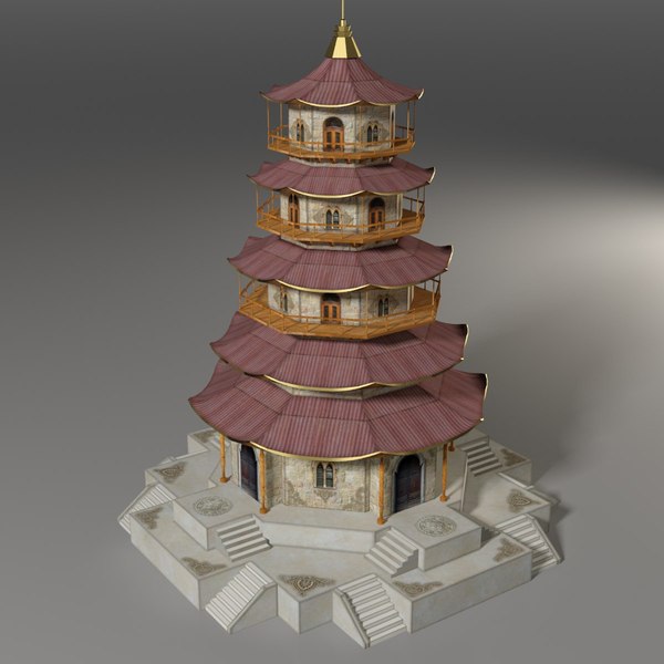 3d model pagoda