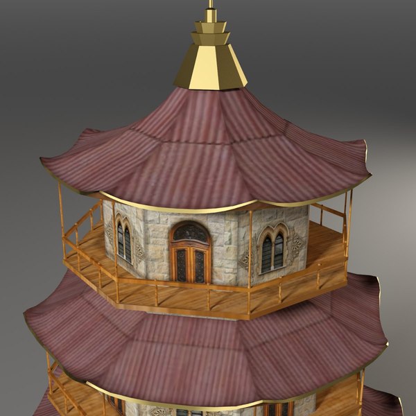 3d model pagoda