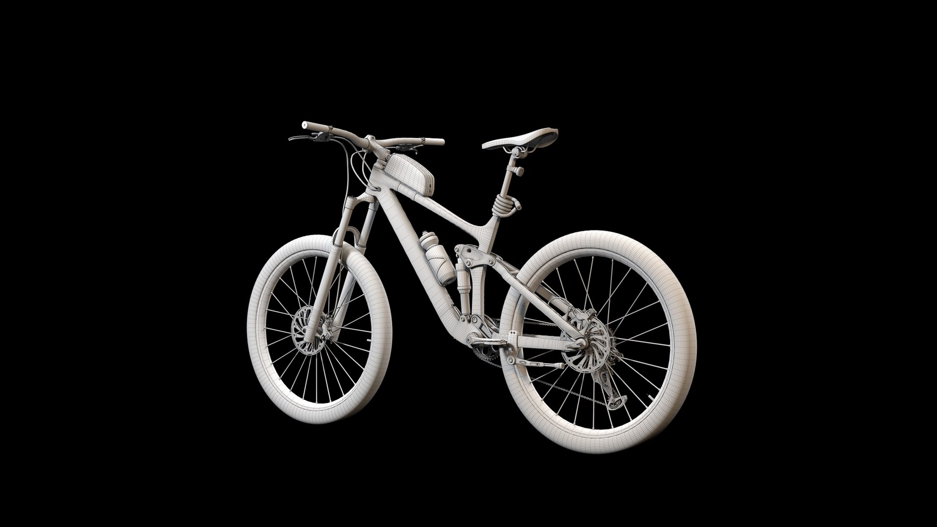 3D Mountain Bike-Black - TurboSquid 2061547