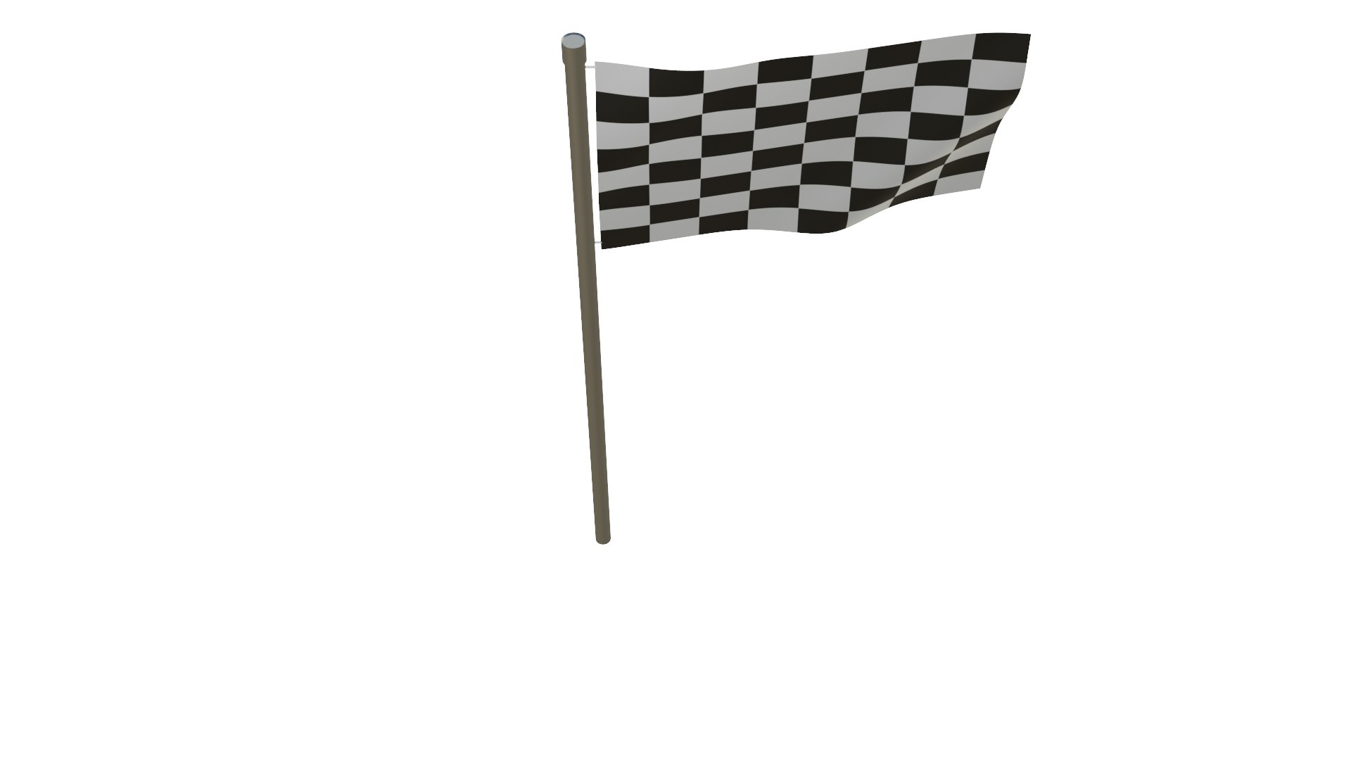 3D Checkered Flag - TurboSquid 2110206