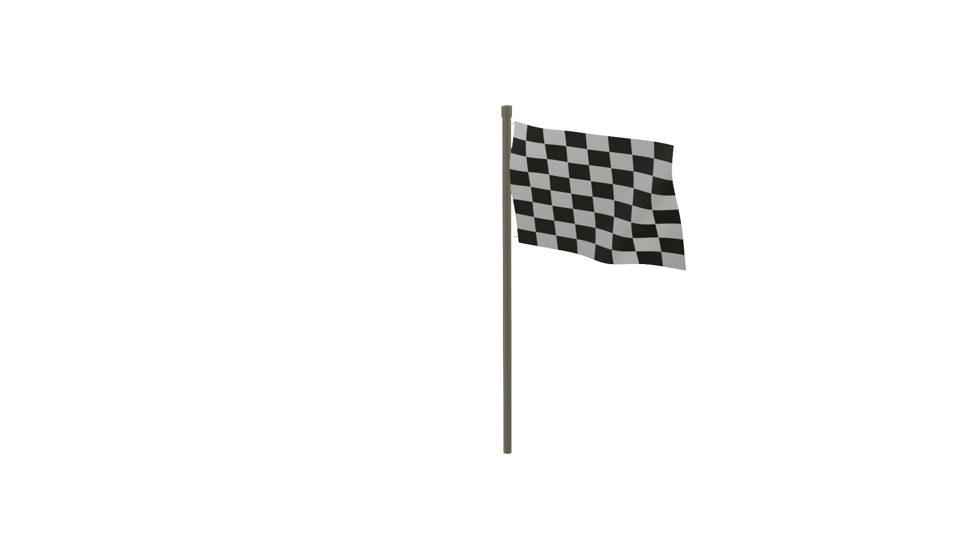 3D Checkered Flag - TurboSquid 2110206