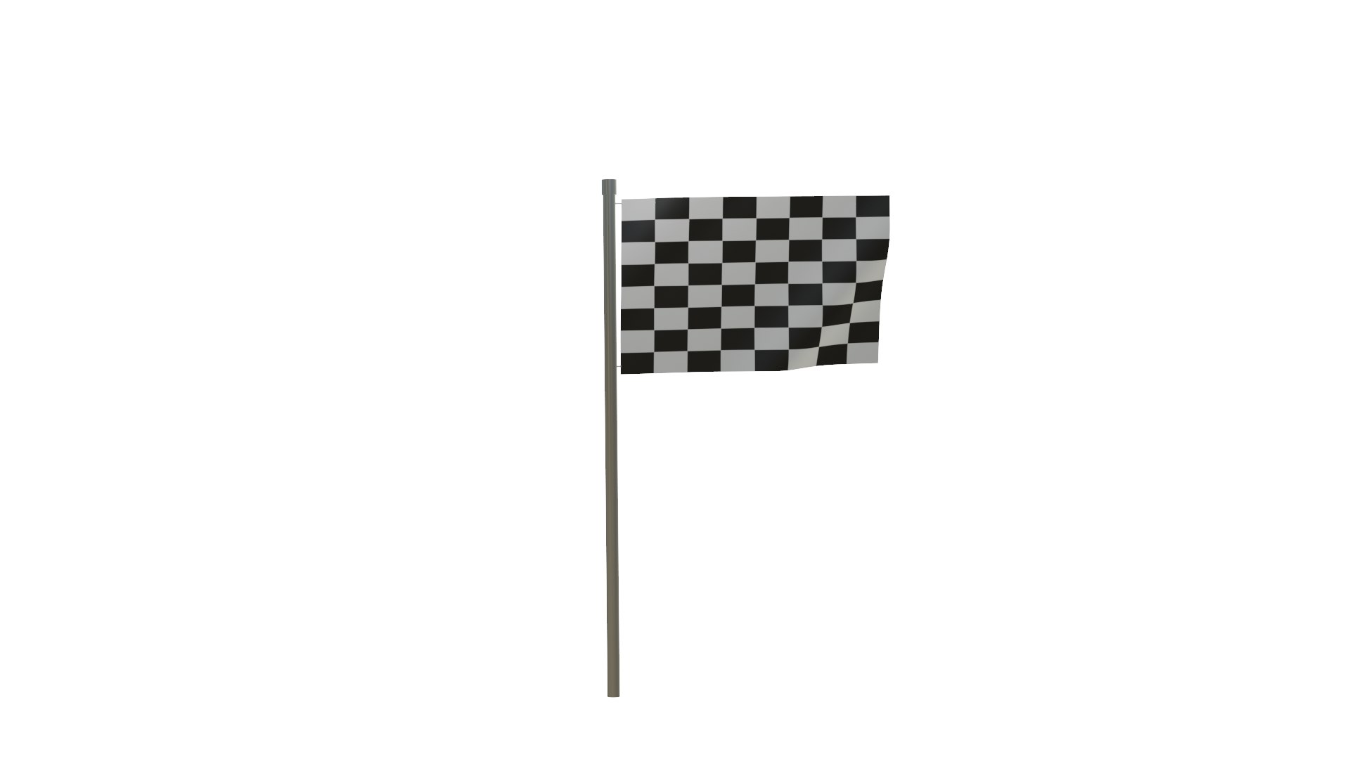 3D Checkered Flag - TurboSquid 2110206