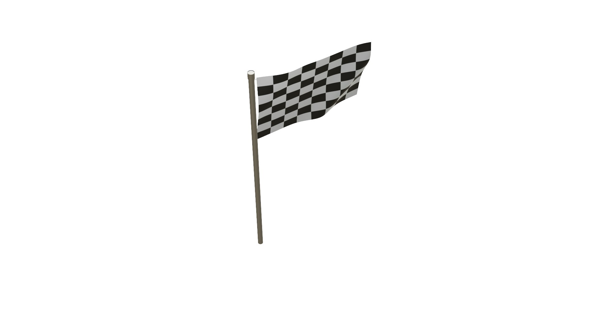 3D Checkered Flag - TurboSquid 2110206