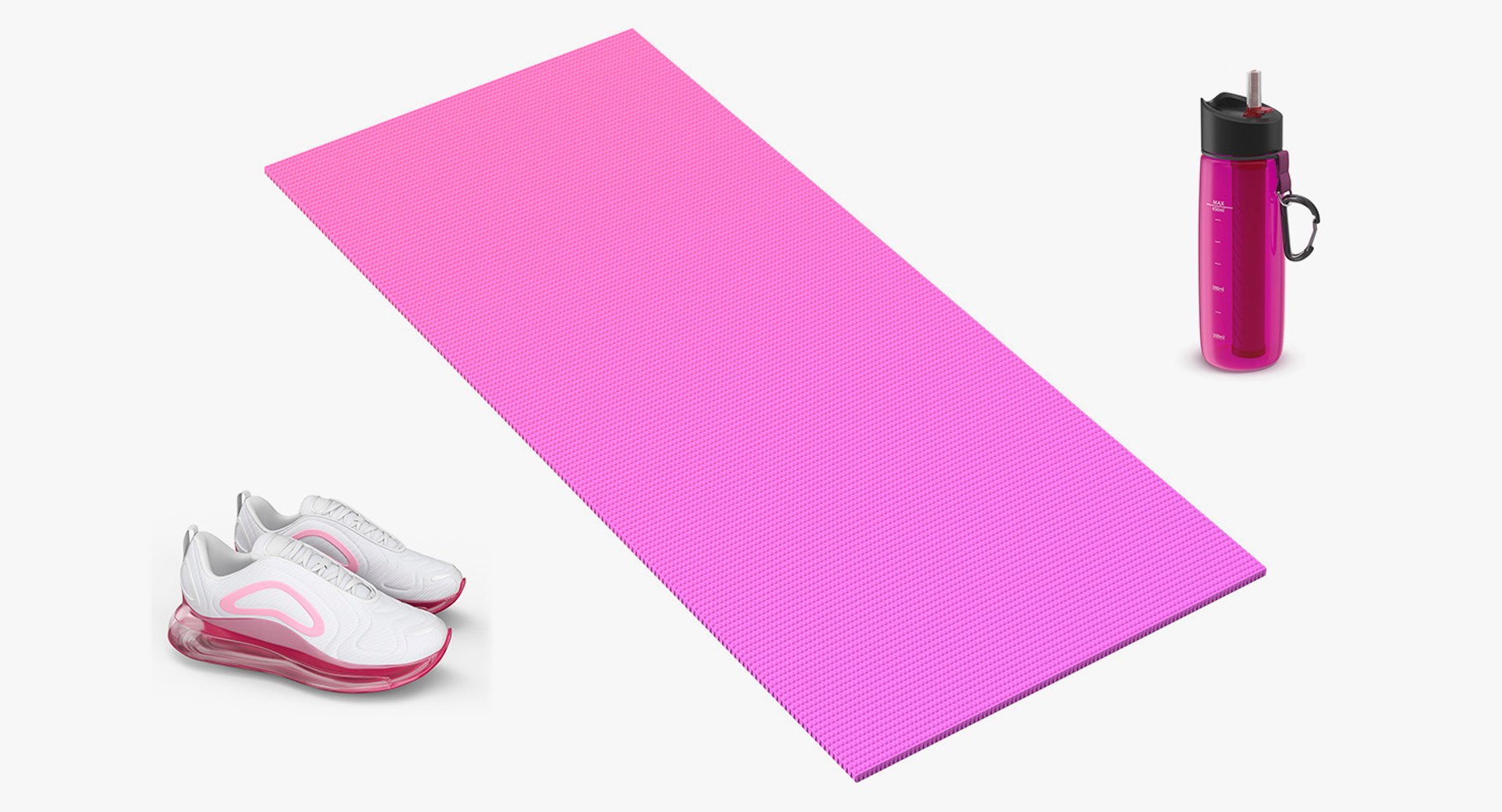 Pink Sport Equipment Collection Model - TurboSquid 2356867