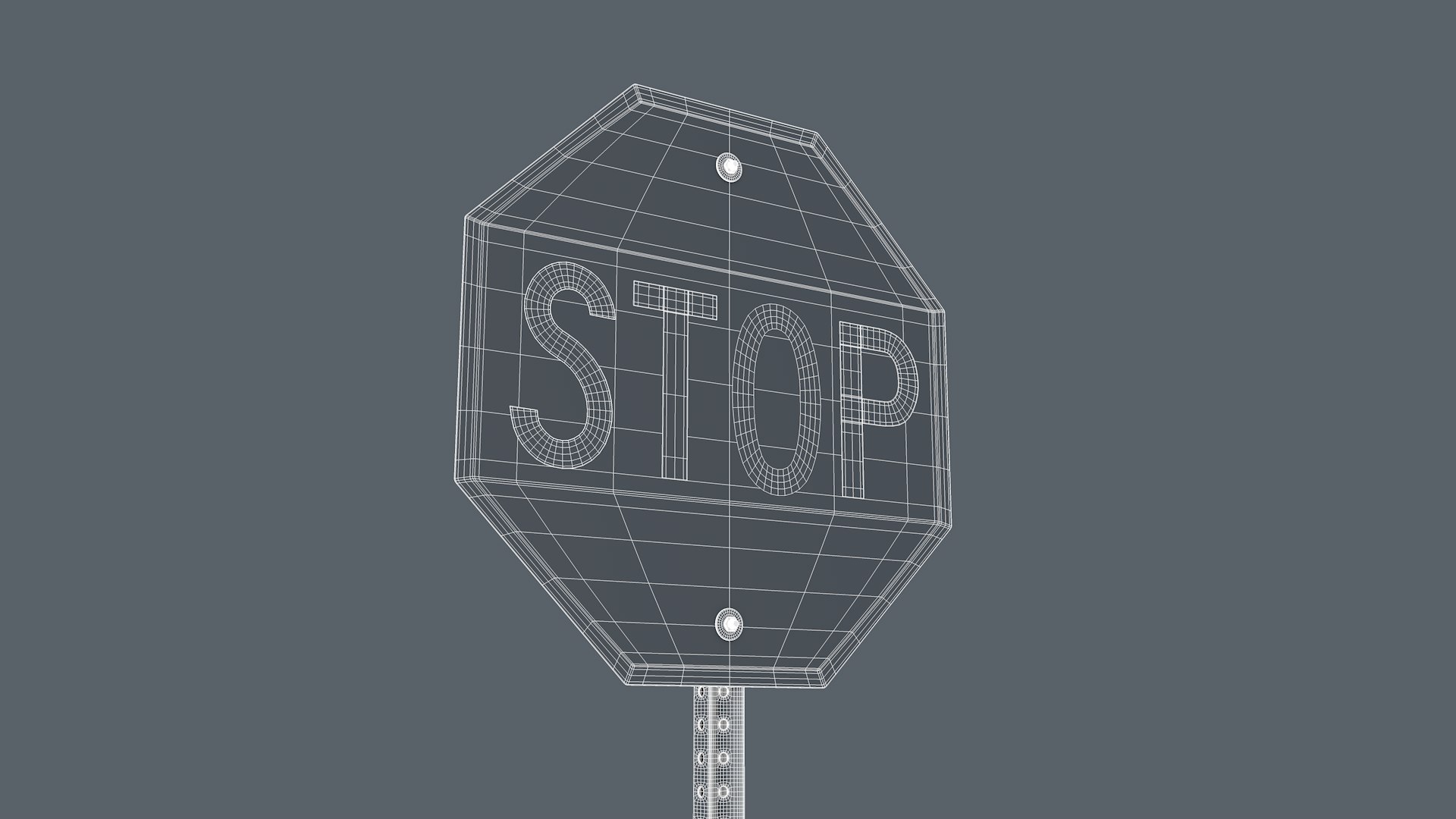 Stop Sign Model - TurboSquid 2045060