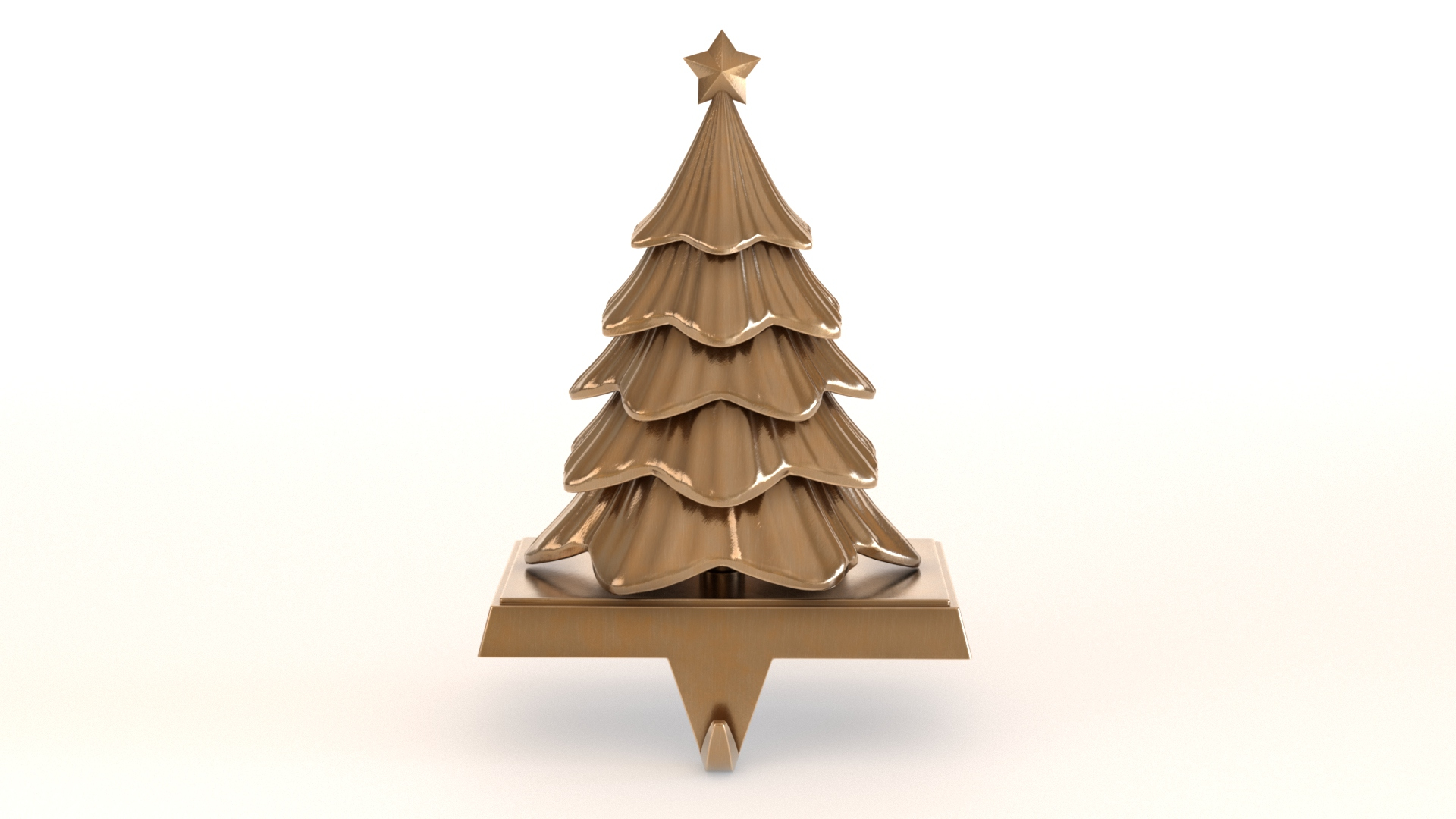 3D Pine Tree Christmas Stocking Hanger - TurboSquid 2062854