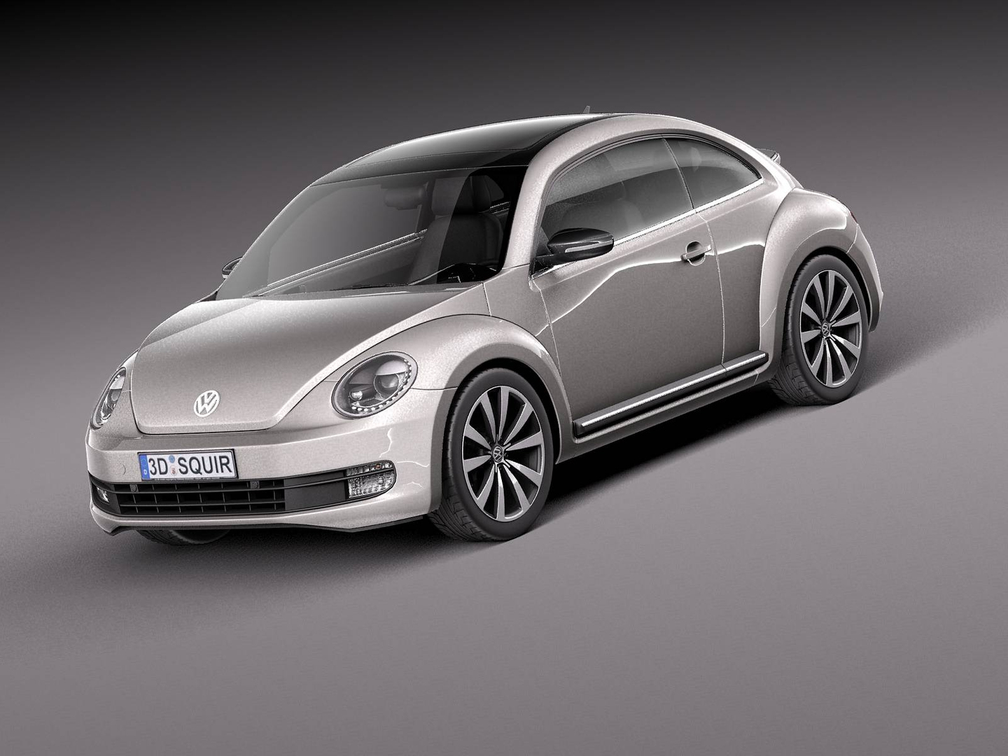 3d Volkswagen Beetle 2012 Model