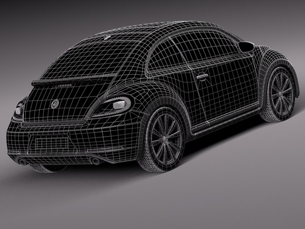 3d volkswagen beetle 2012 model