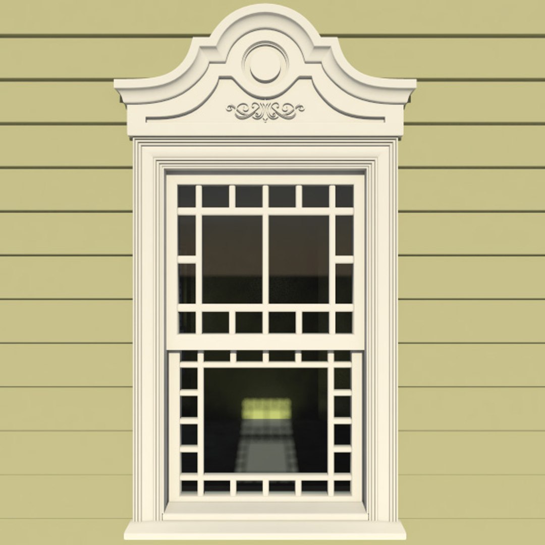 3d Window Header Model