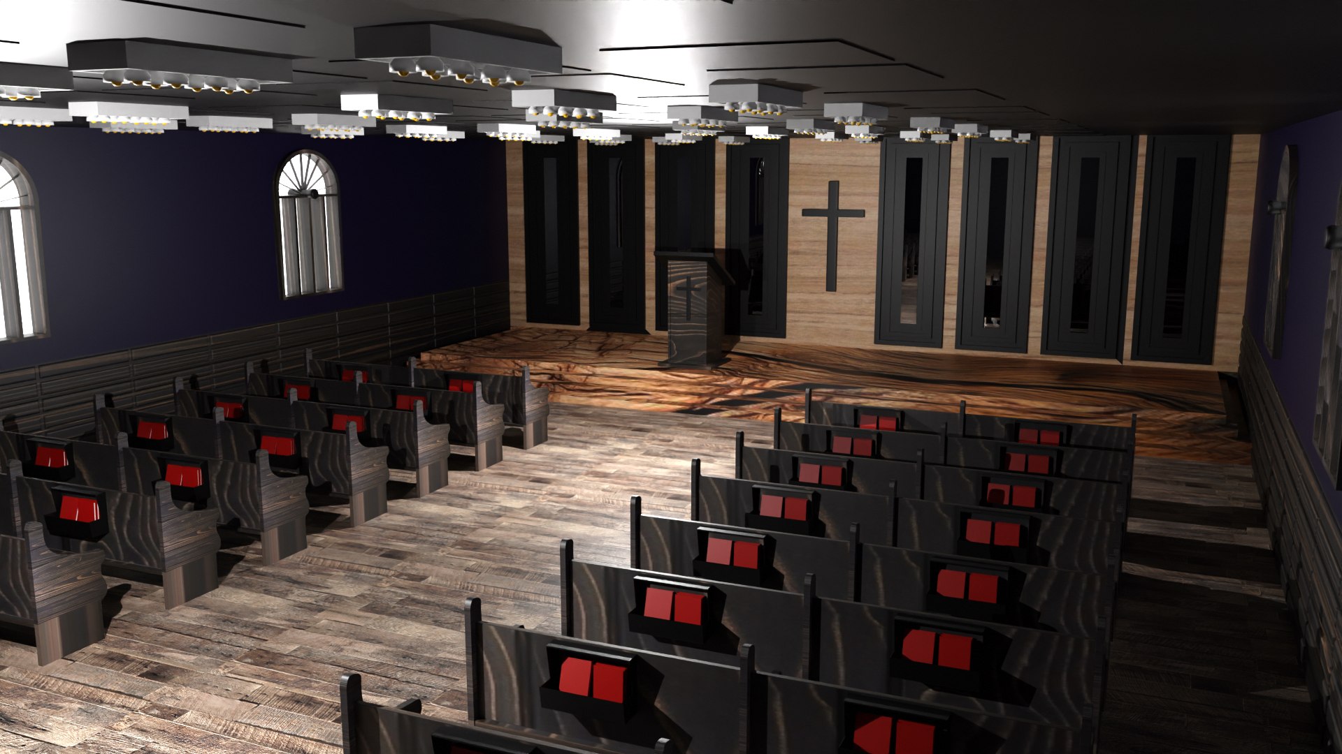 3D Model Church Interior - TurboSquid 2178887