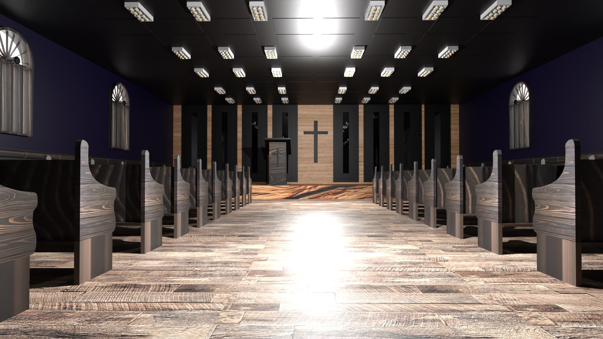 3D Model Church Interior - TurboSquid 2178887