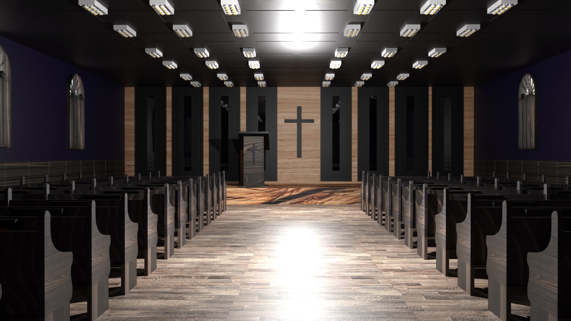 3D Model Church Interior - TurboSquid 2178887
