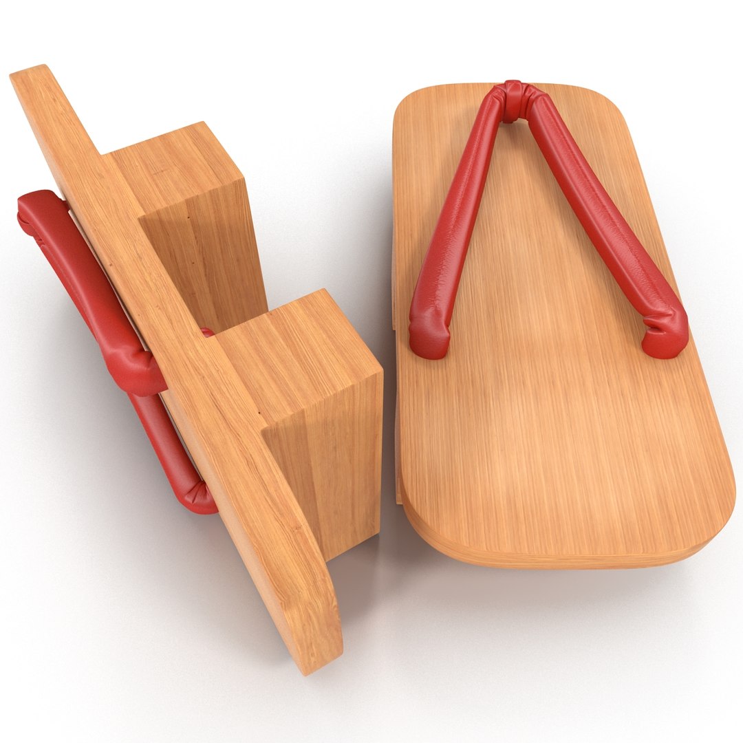 Geta Sandals 3d Model