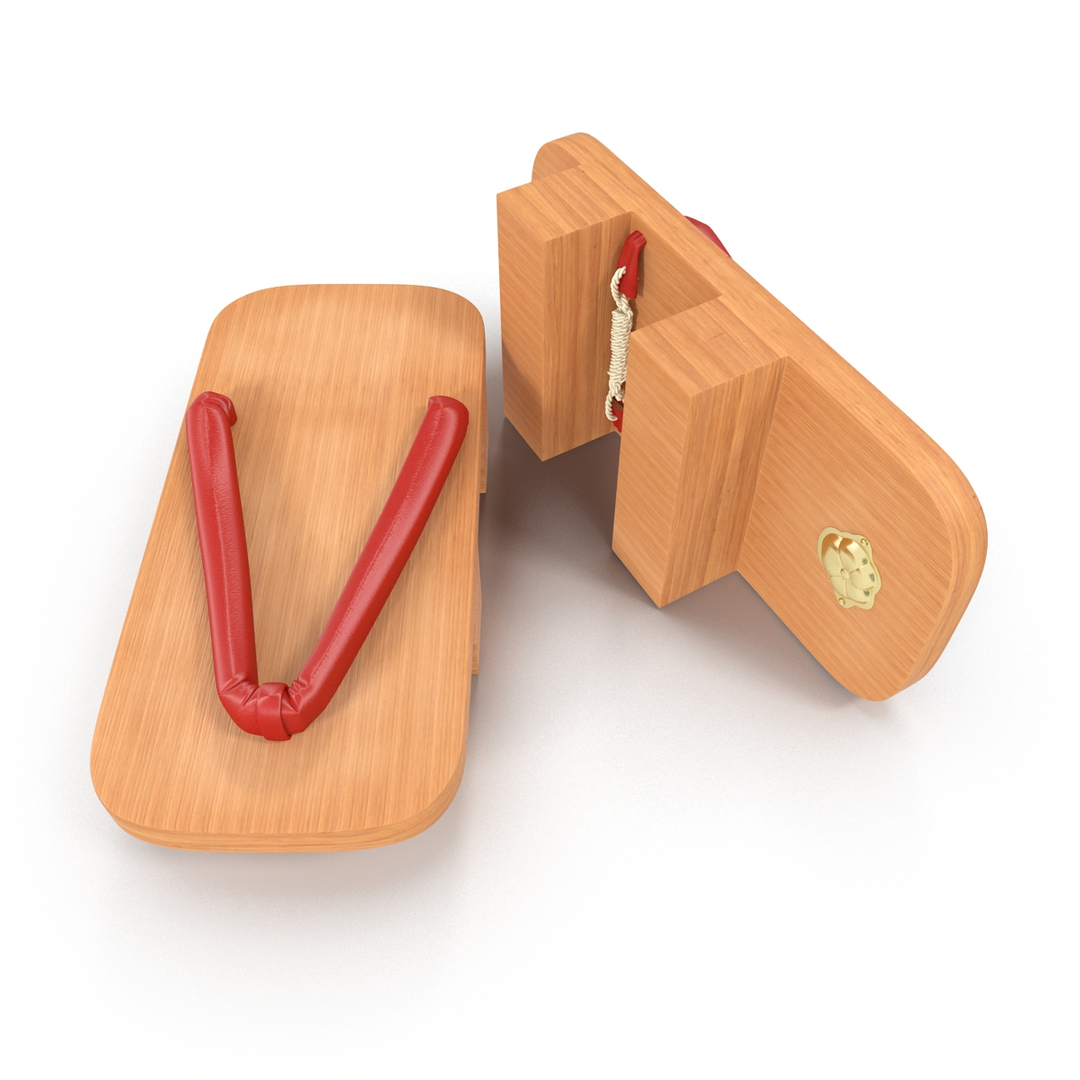 Geta Sandals 3d Model