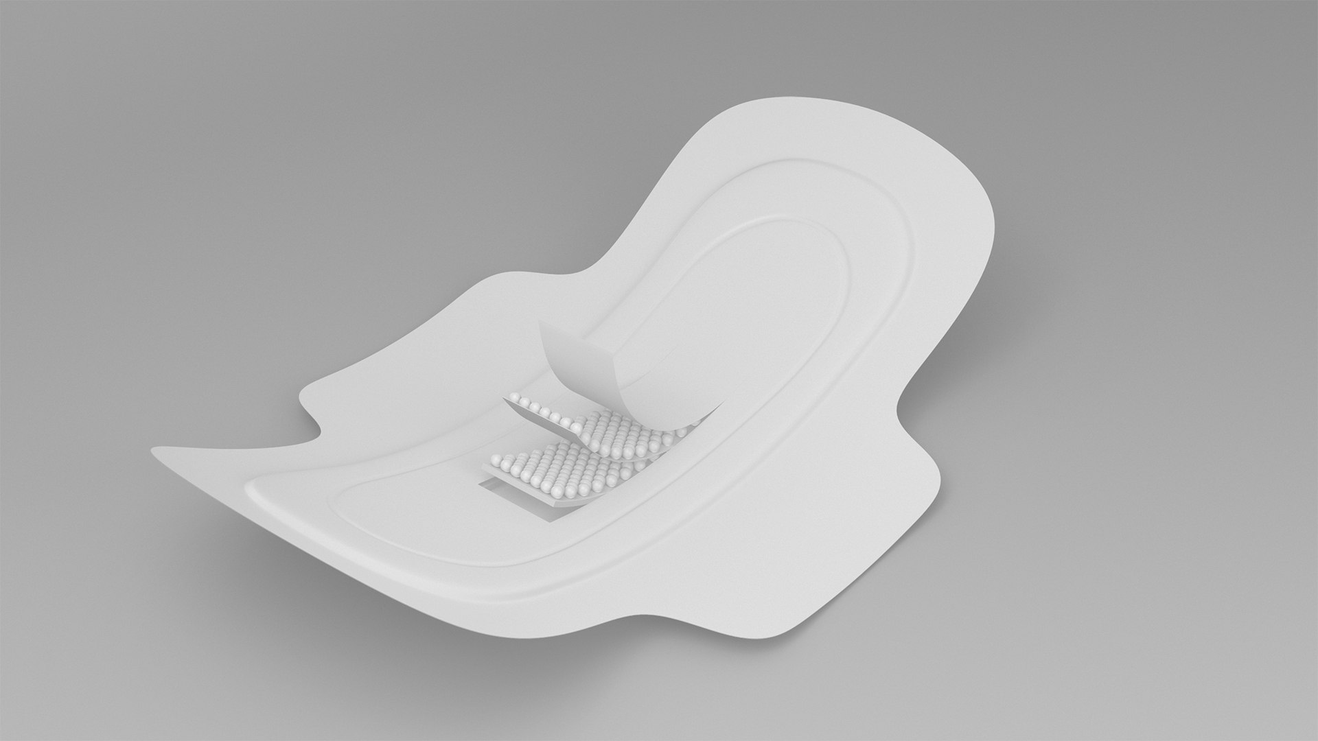 Sanitary Napkin Pad With Absorbent Layer 3D - TurboSquid 2032988