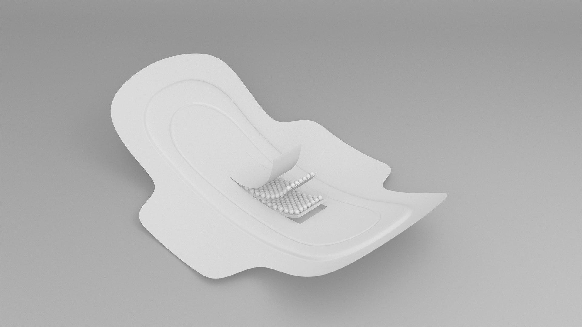 Sanitary Napkin Pad With Absorbent Layer 3D - TurboSquid 2032988