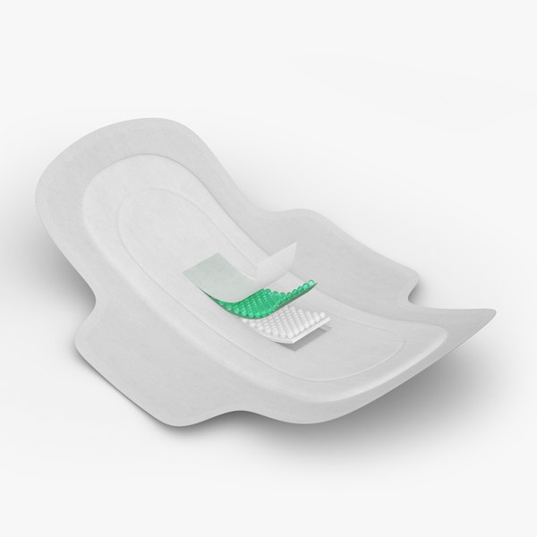 Sanitary Napkin Pad with absorbent Layer 3D - TurboSquid 2032988