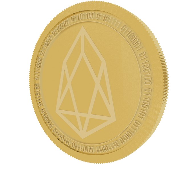 Eos gold coin 3D - TurboSquid 1461819