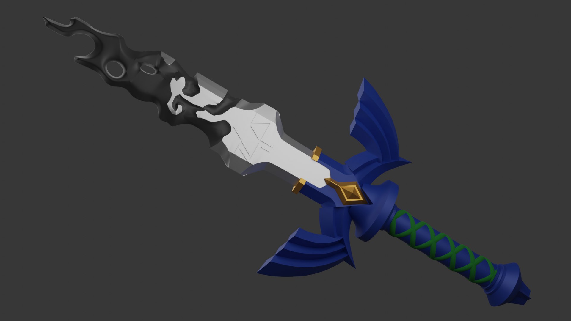 3D Broken Master Sword - Zelda Tears Of The Kingdom Model - TurboSquid ...