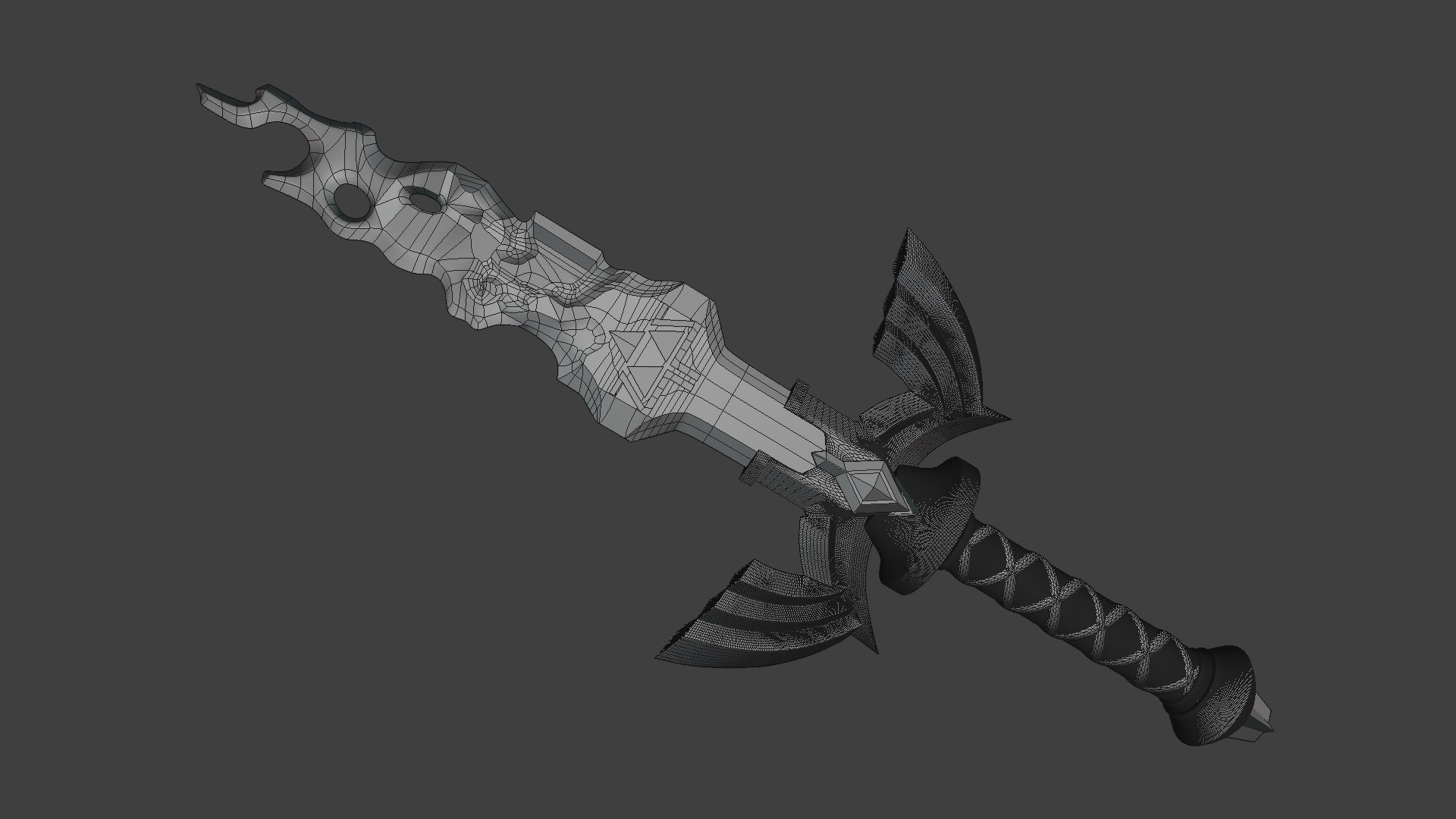 3D Broken Master Sword - Zelda Tears Of The Kingdom Model - TurboSquid ...