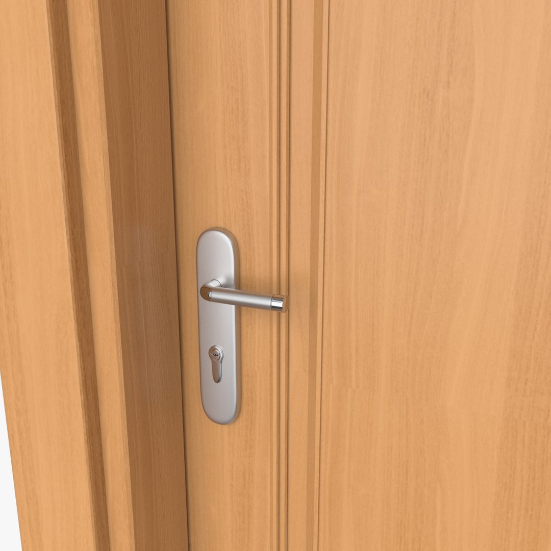Door Realistic Open Obj