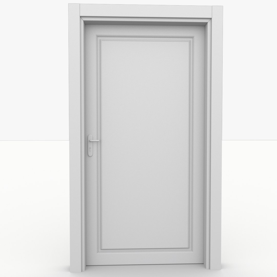 Door Realistic Open Obj