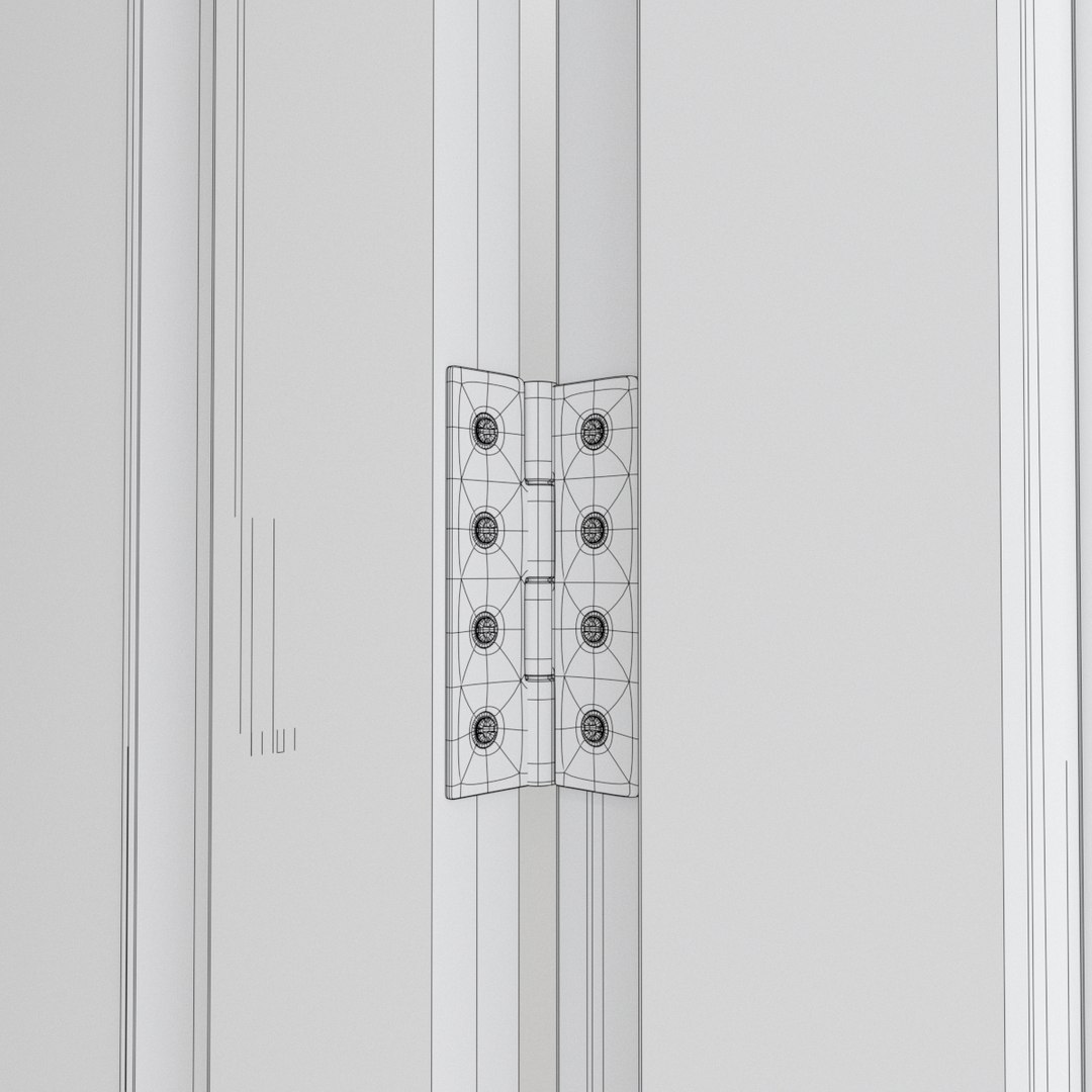 door realistic open obj