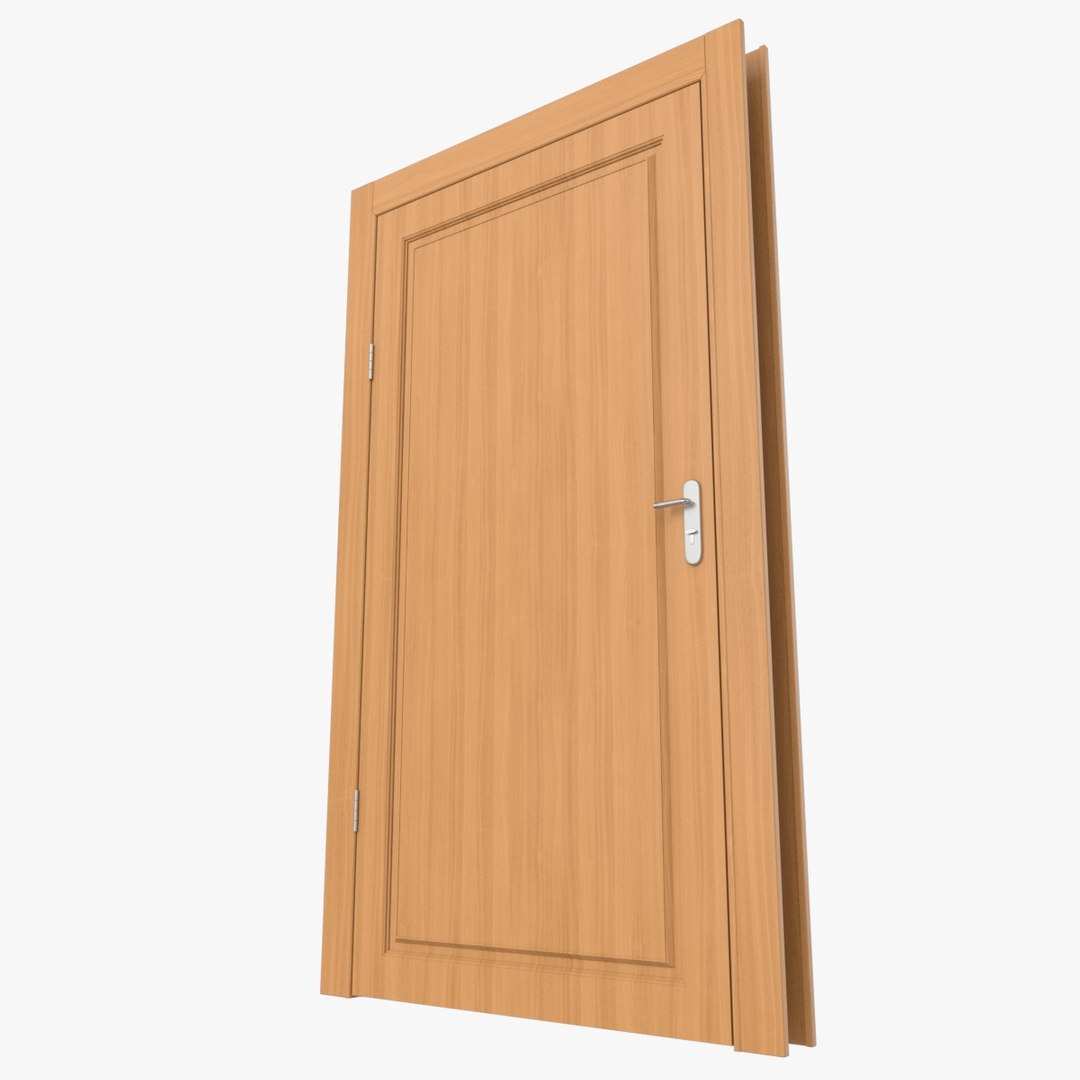 Door Realistic Open Obj