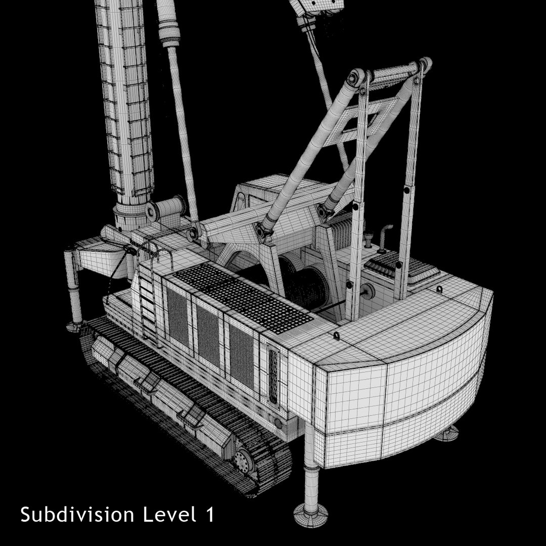 Pile Driver 3d Model