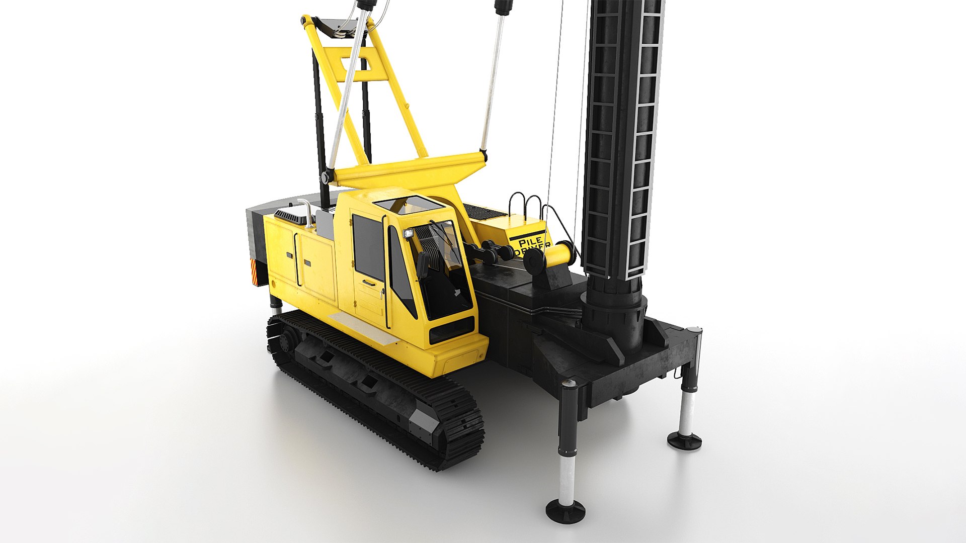 Pile Driver 3d Model