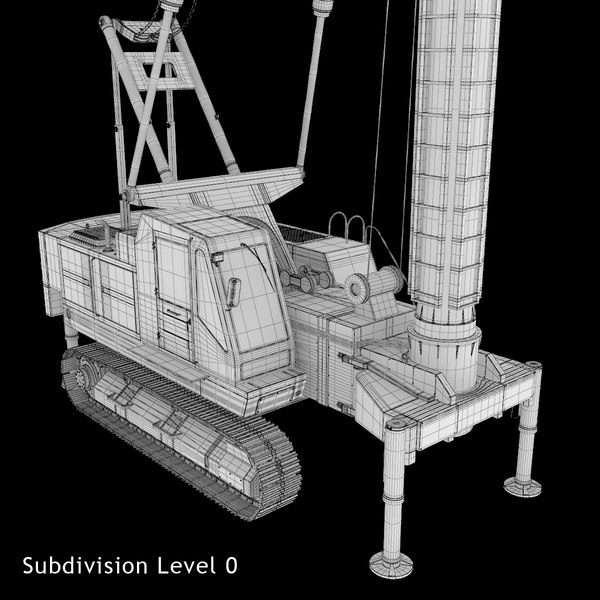 pile driver 3d model