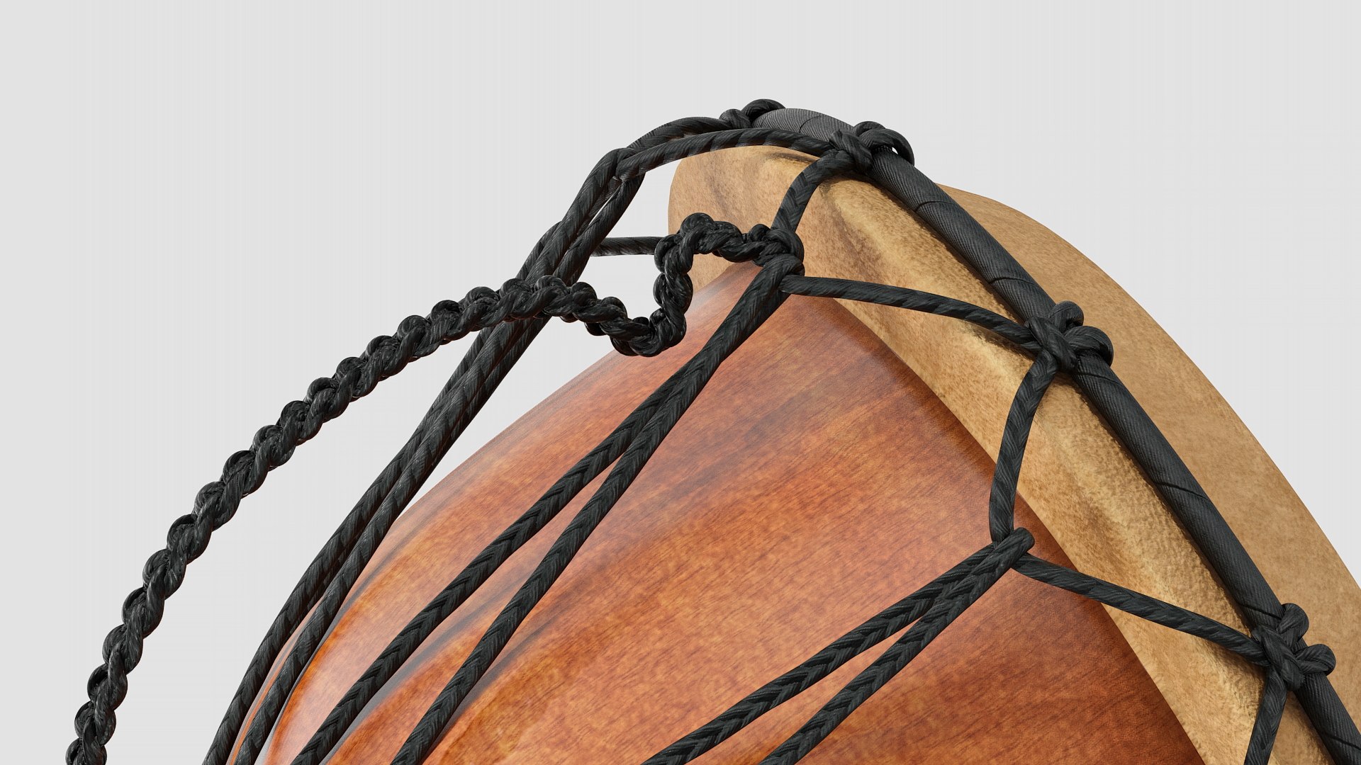 Ornate African Djembe Drum 3D Model - TurboSquid 2037566