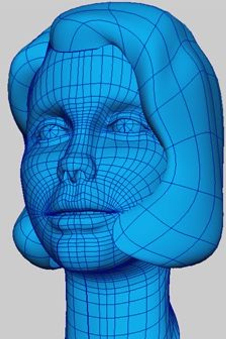 Character Head 3d Model