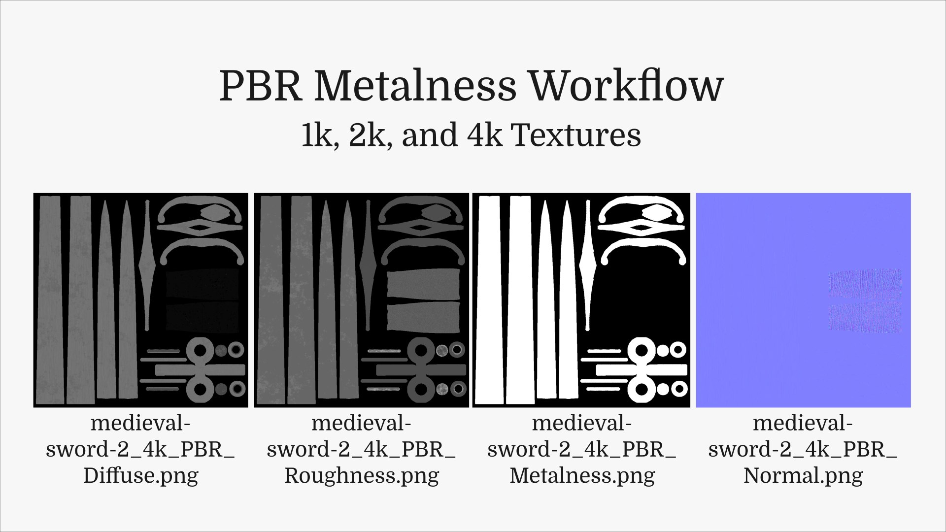 3D Medieval Sword 2 - PBR - TurboSquid 2006642