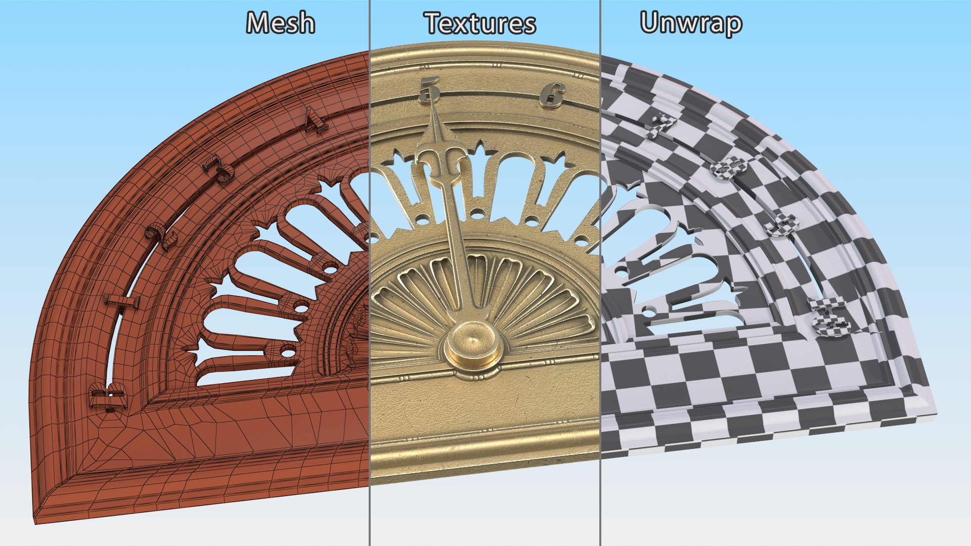 Elevator Floor Indicator Brass 3D Model - TurboSquid 2279895
